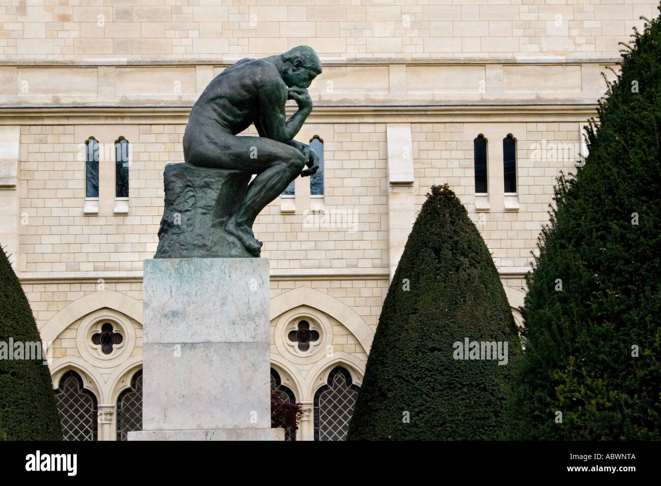 The Thinker by Rodin at the Musee Rodin Paris France Stock Photo - Alamy