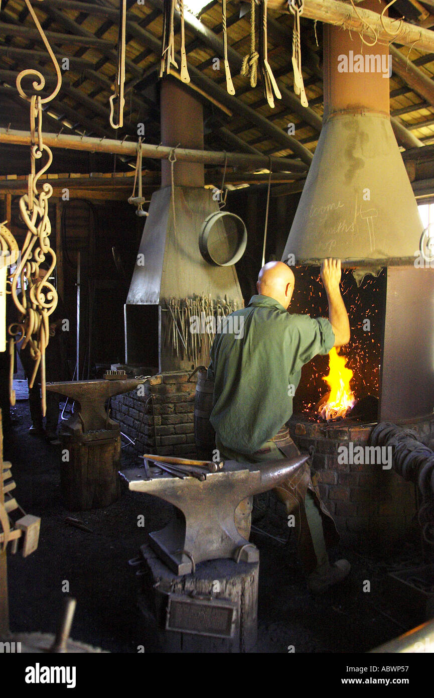 Blacksmith Sovereign Hill Ballarat Victoria Australia Stock Photo - Alamy