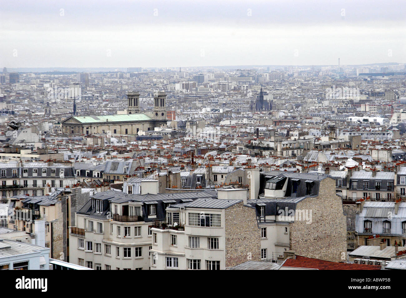 view across Paris from Montmartre Stock Photo - Alamy
