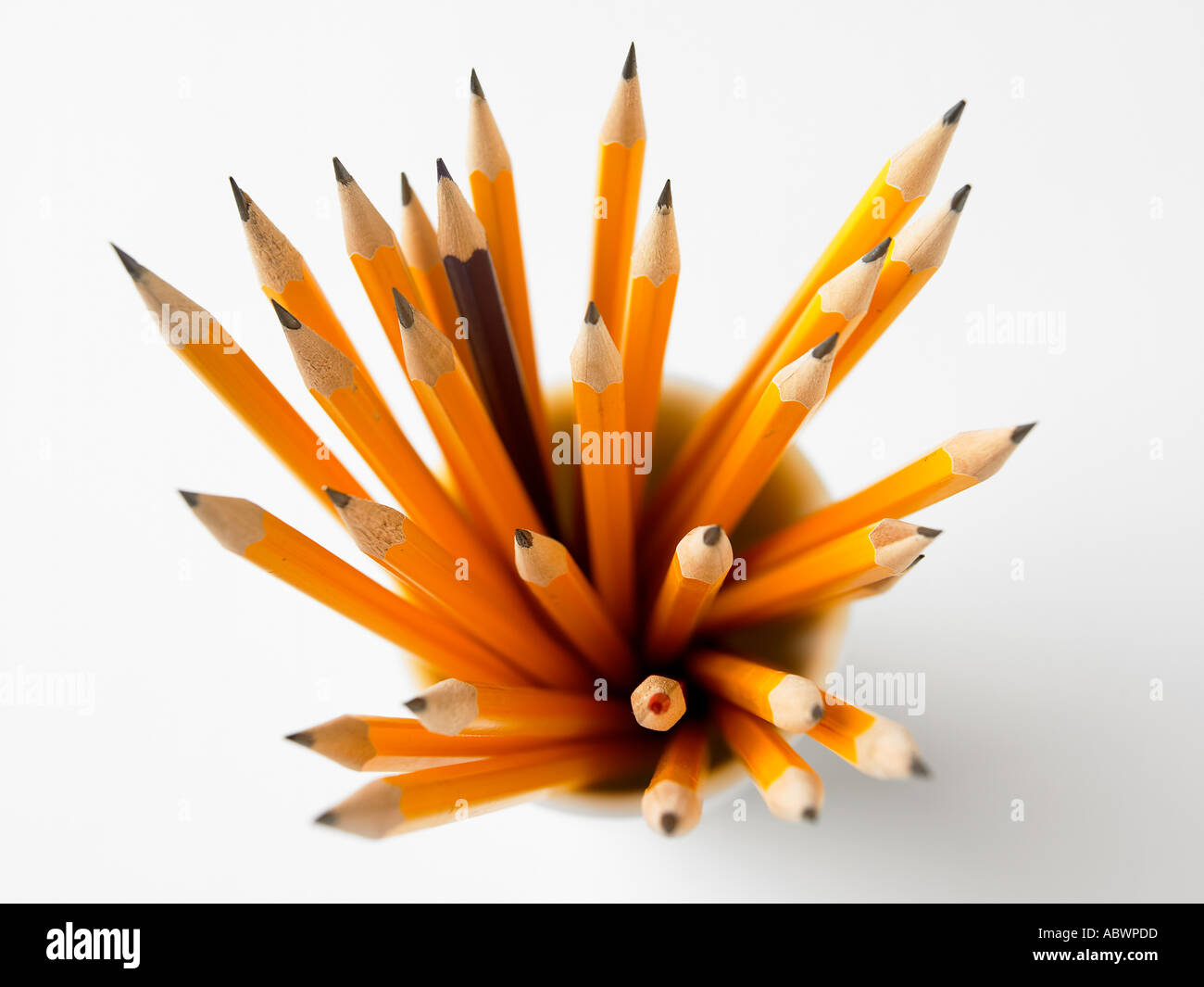 Pencils in pot paper hi-res stock photography and images - Alamy