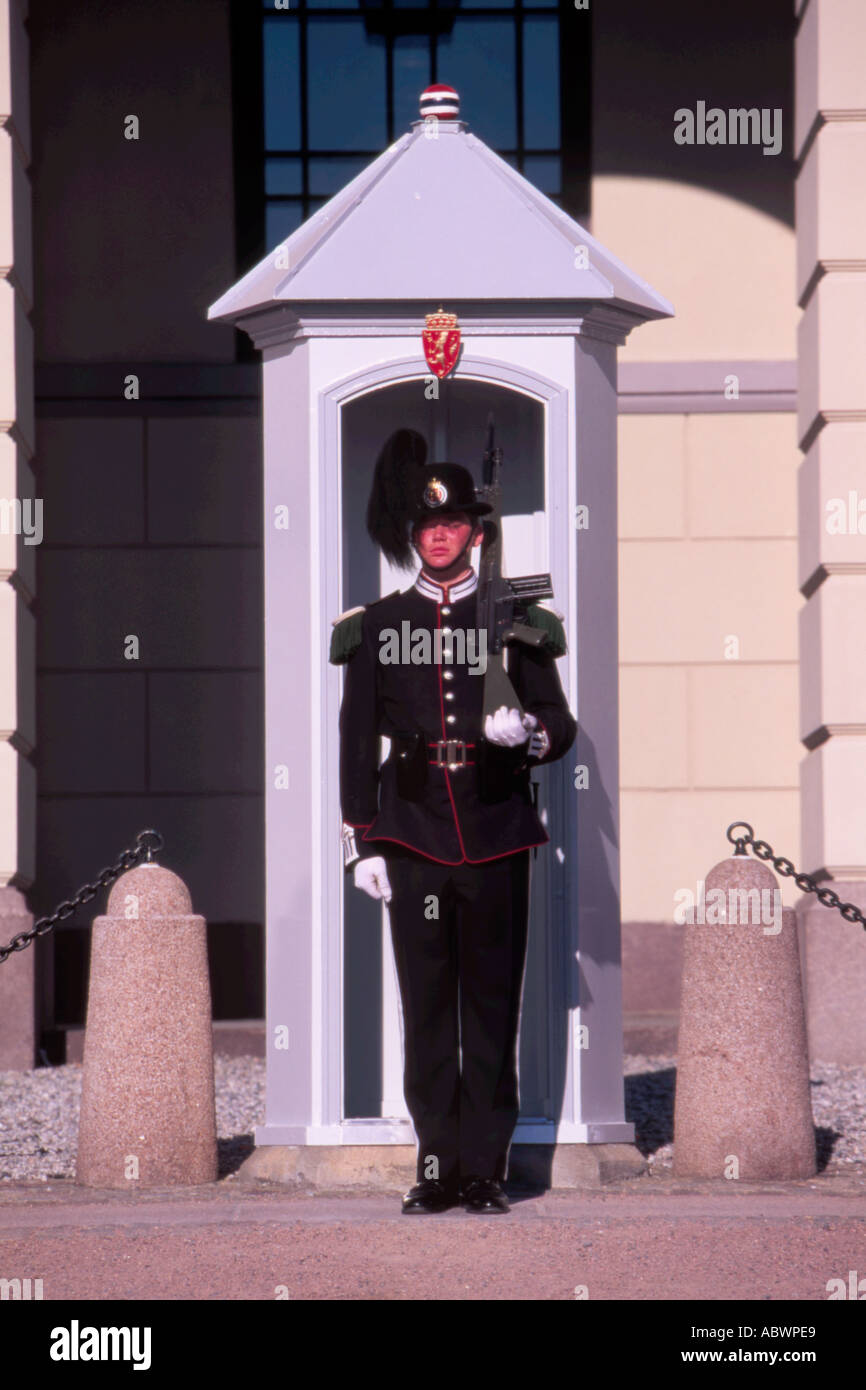Royal guard at the Royal Palace Oslo Norway Stock Photo - Alamy