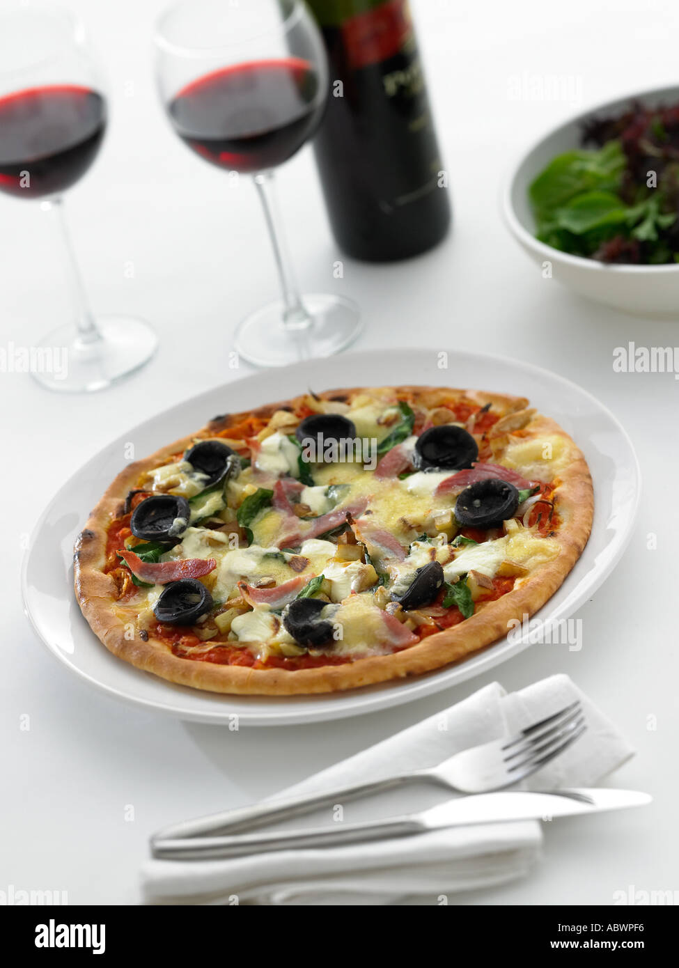 black pudding pizza Stock Photo - Alamy