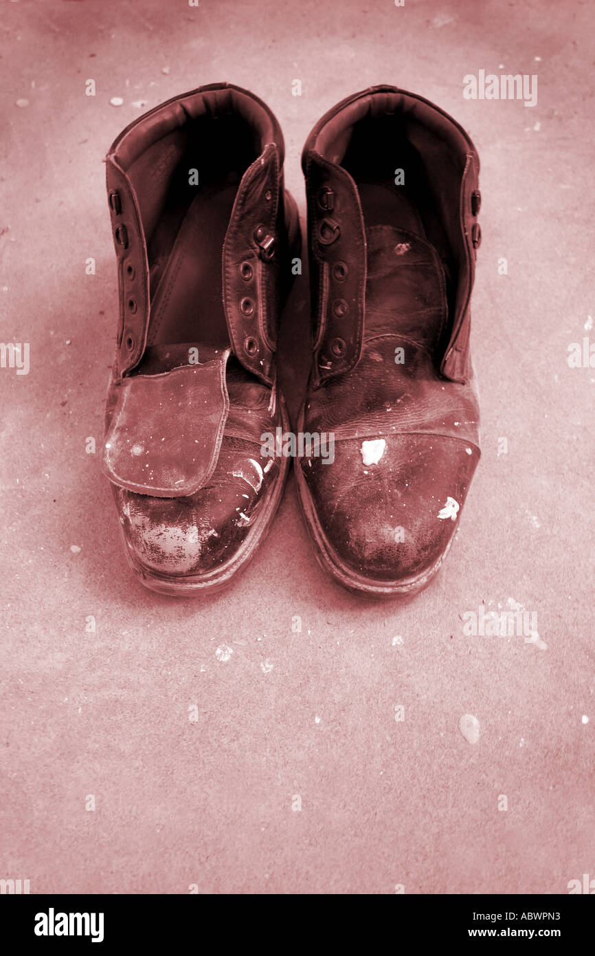 Scruffy boots hi-res stock photography and images - Alamy