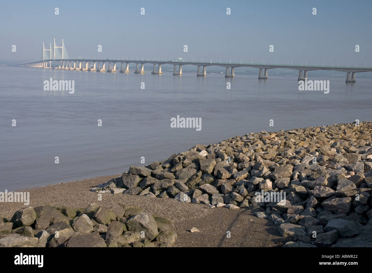 Second Severn Crossing Severn Beach Bristol England Stock Photo - Alamy