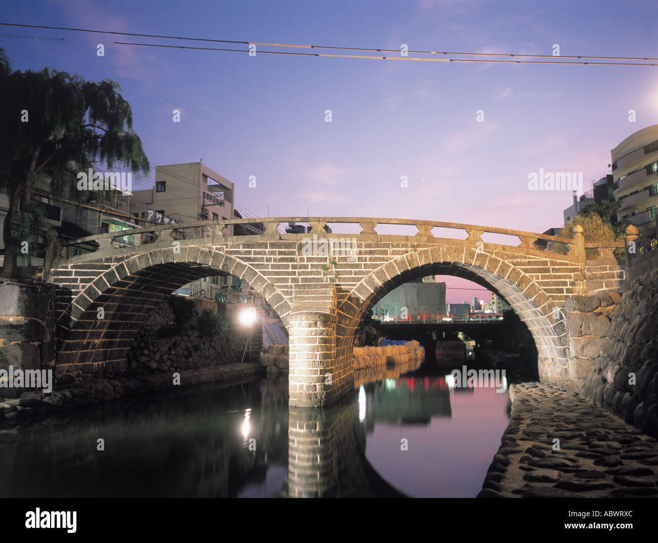 Megane Bridge Nagasaki Prefecture Japan Stock Photo - Alamy