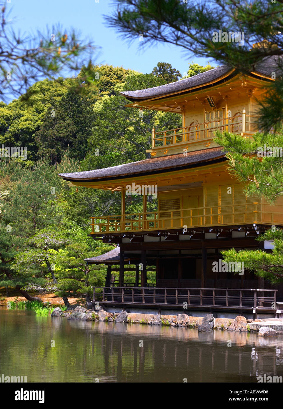 Famous Kinkakuji the Golden Pavillion Kyoto Japan Stock Photo - Alamy