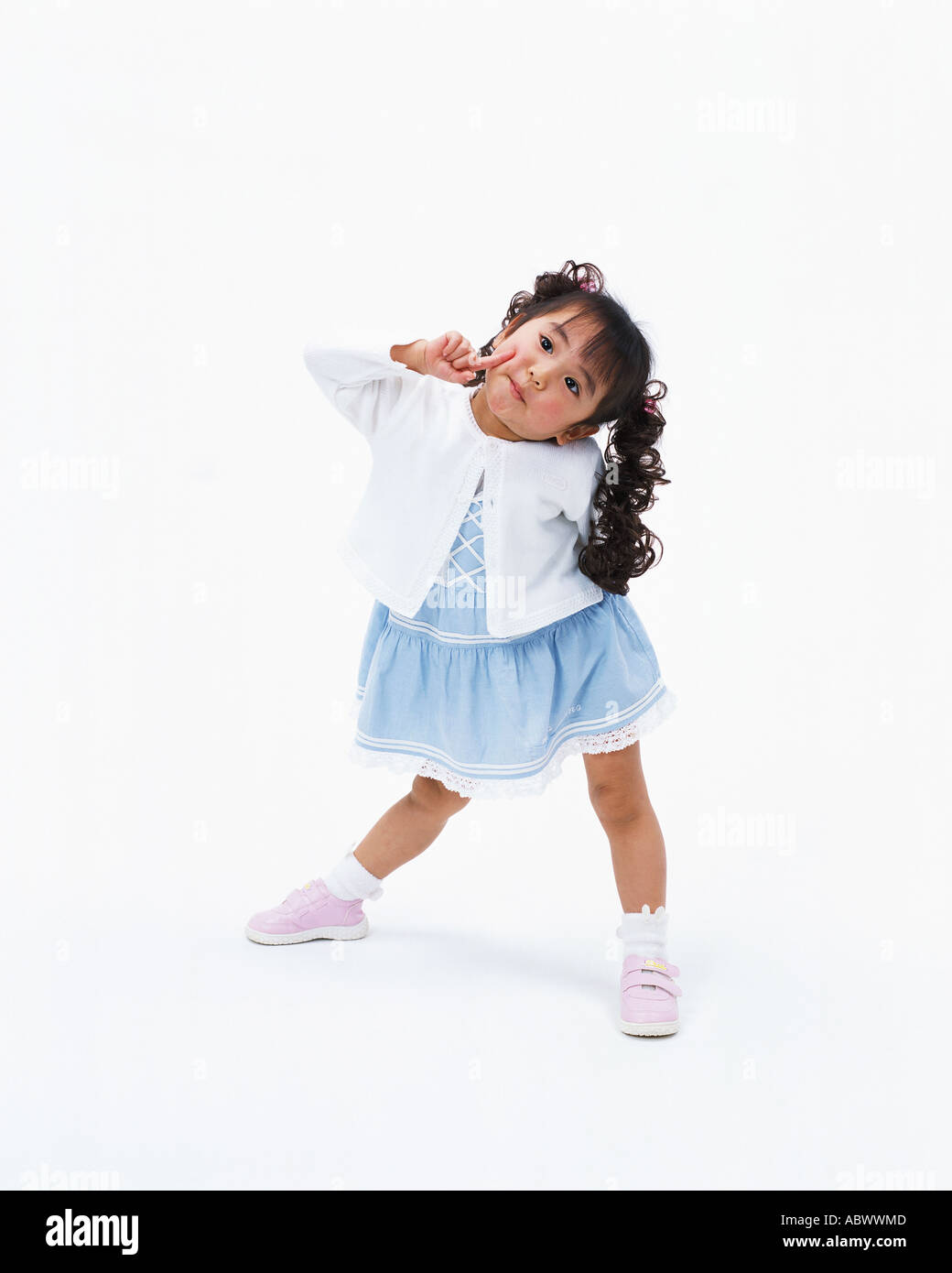 Child small girl playful Cut Out Stock Images & Pictures - Alamy