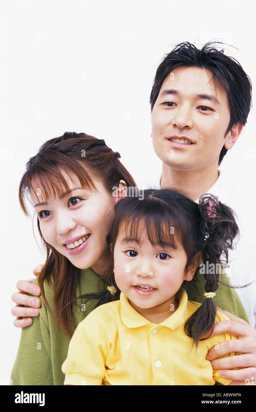 Portrait happy smiling asian family hi-res stock photography and images ...