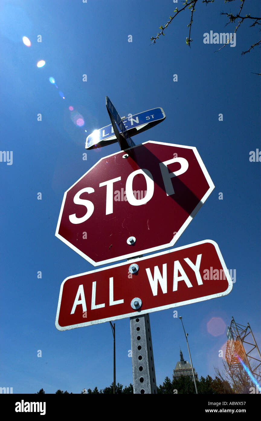 Stop sign Stock Photo - Alamy
