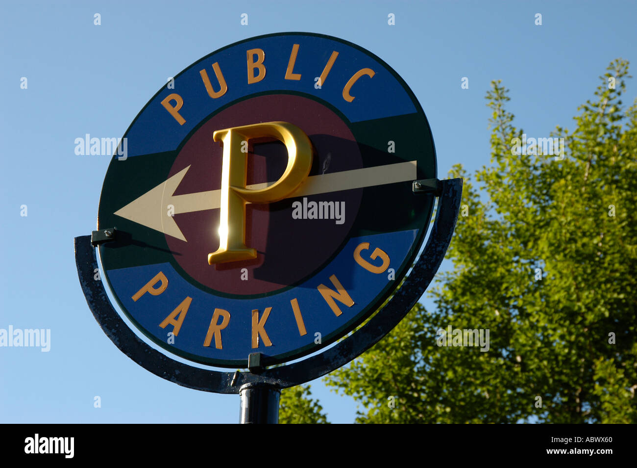 Public parking sign Stock Photo - Alamy