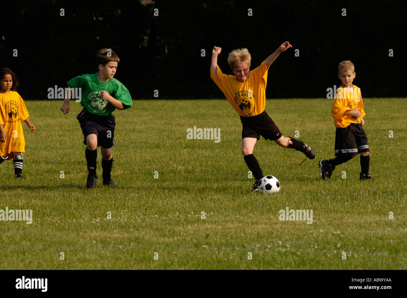 Little league soccer Stock Photo - Alamy