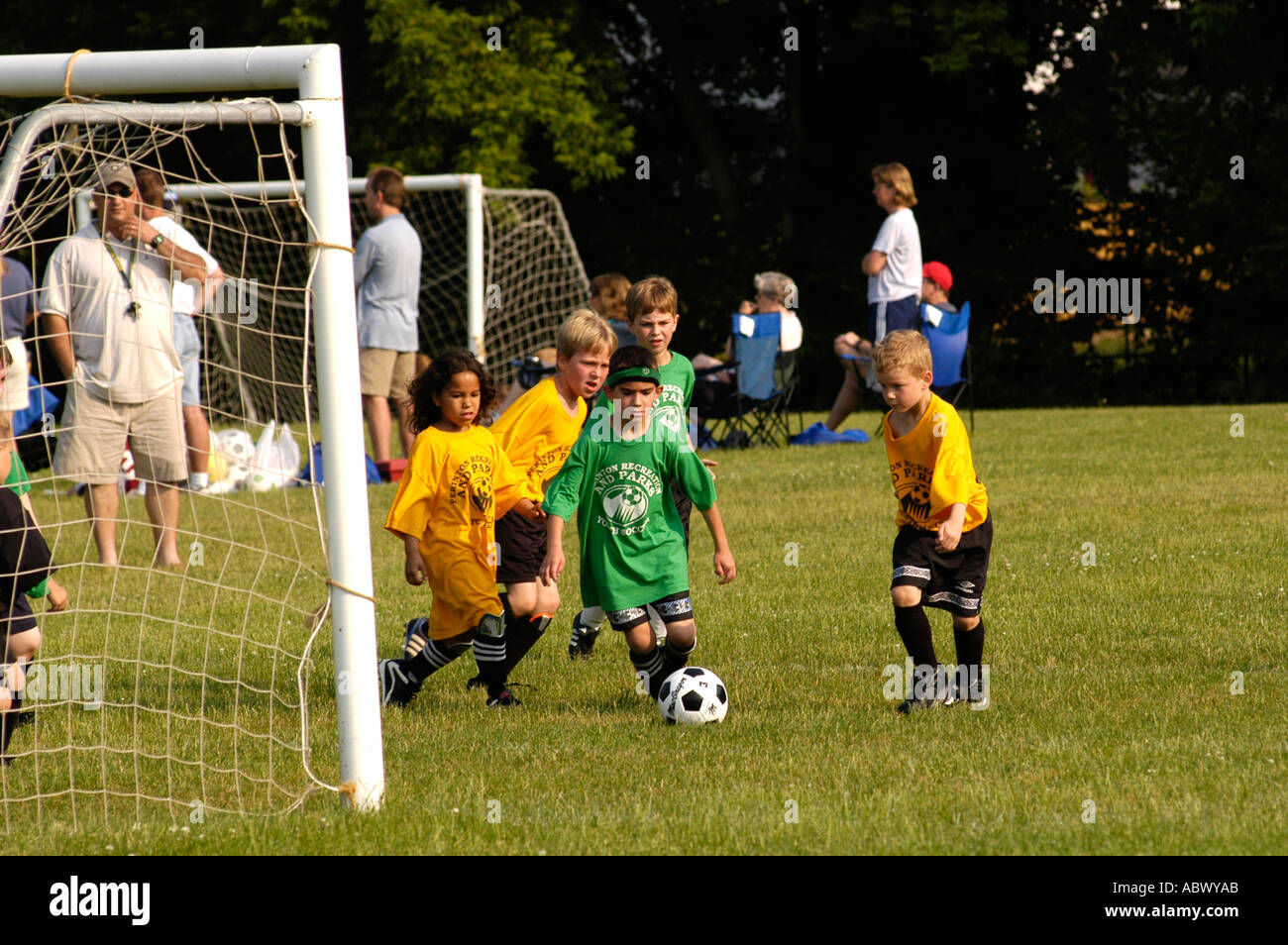 Little league soccer Stock Photo - Alamy