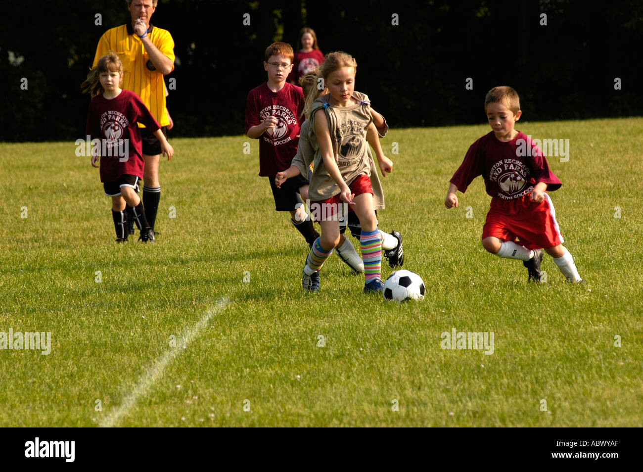 Little league soccer Stock Photo - Alamy