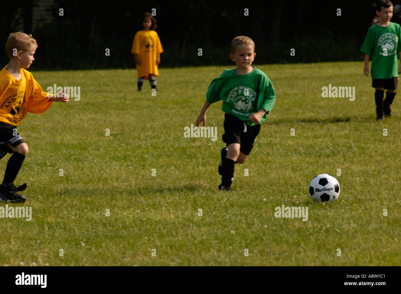 Little league soccer Stock Photo - Alamy