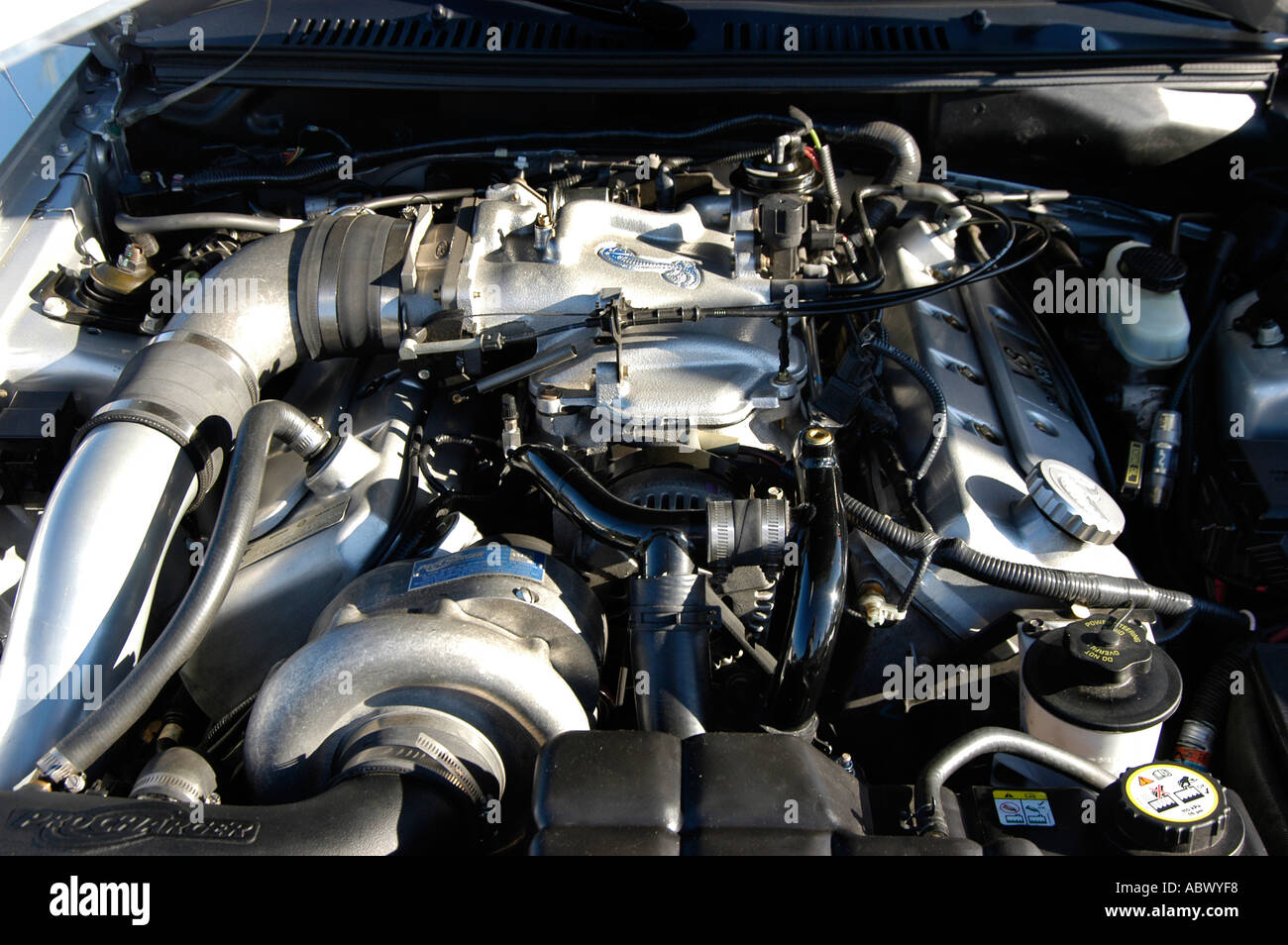 Cobra performance car engine Stock Photo - Alamy