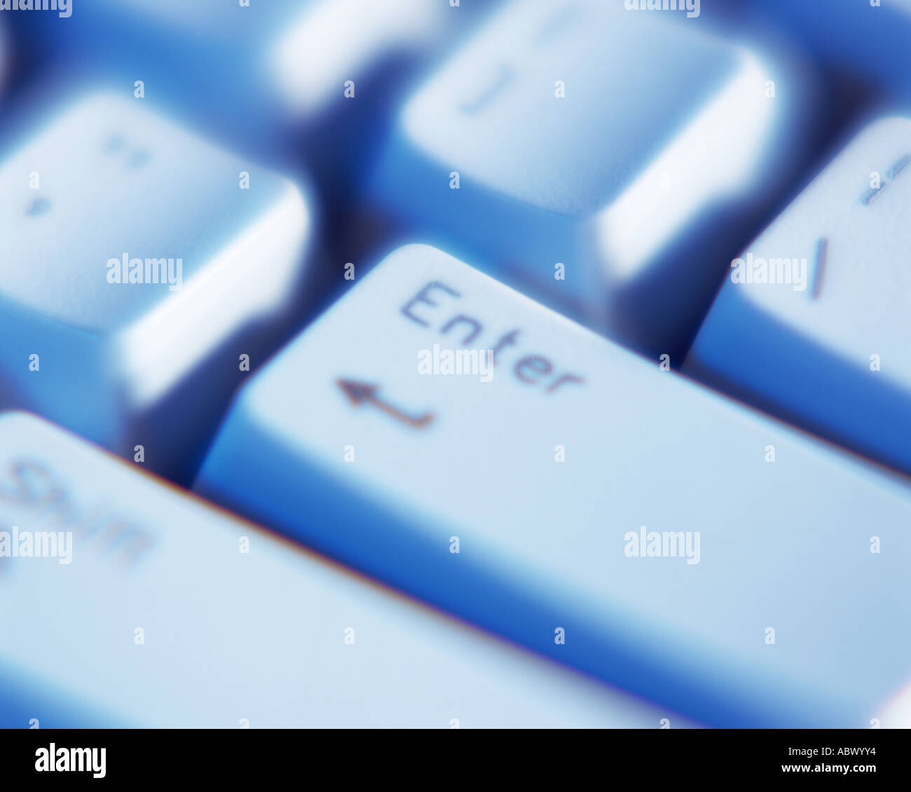 Close up of the enter key on the keyboard of a computer Stock Photo - Alamy