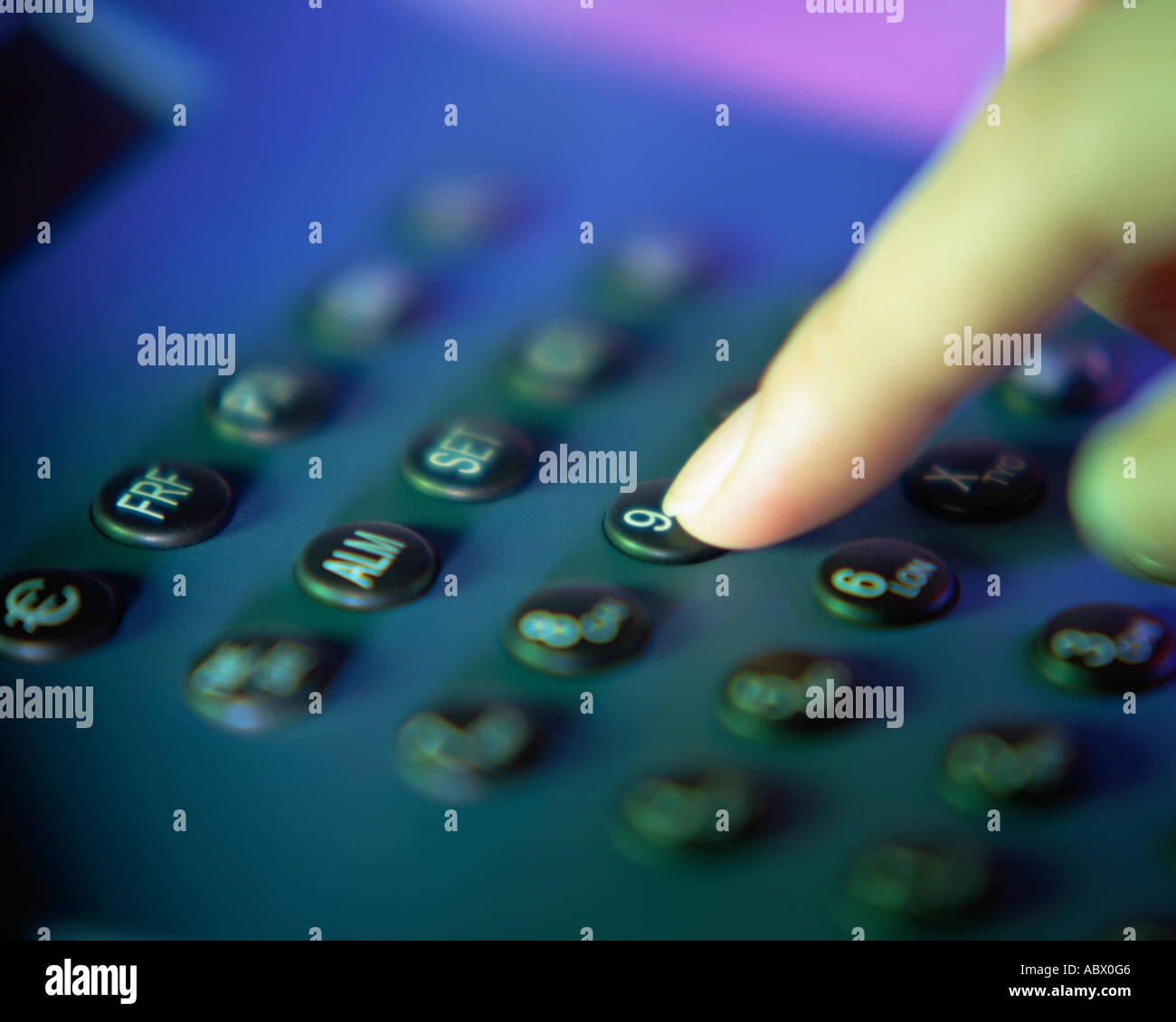 Close up finger pressing circular hi-res stock photography and images ...