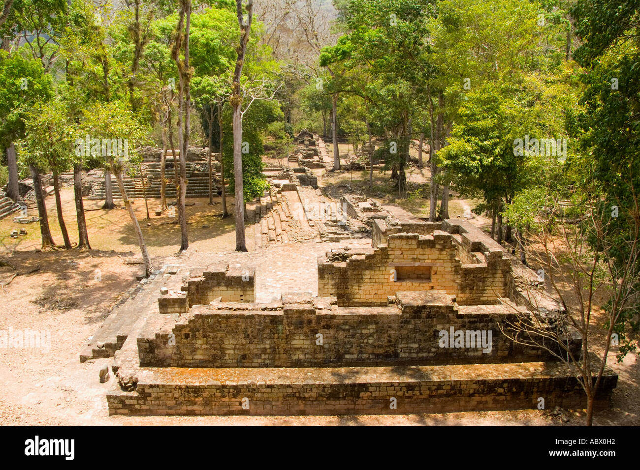 Fabulous Maya ruins of Mayan Civilization in Copan Honduras Stock Photo ...