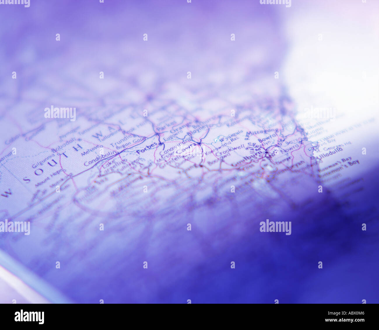 Close up of a country map Stock Photo - Alamy