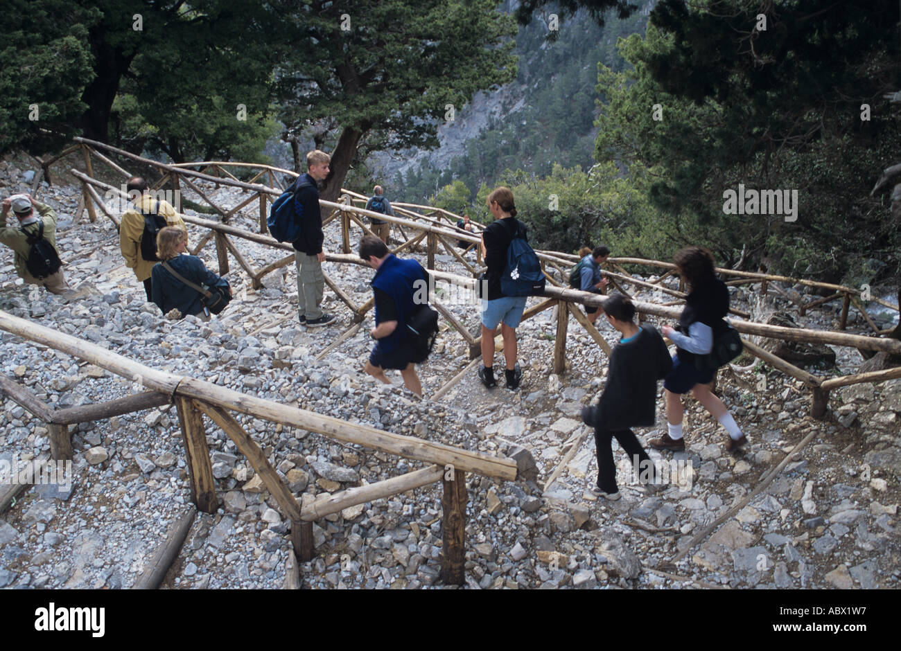 Greece Kreta Samaria Schlucht Ravine Gorge Valley Stock Photo - Alamy