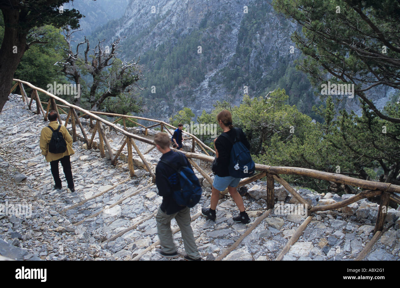 Greece Kreta Samaria Schlucht Ravine Gorge Valley Stock Photo - Alamy