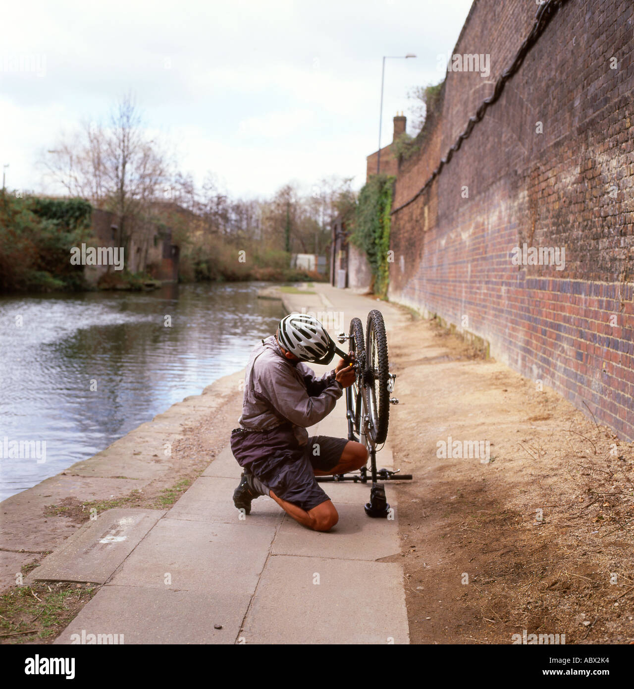 Repairing a cycle lock hi-res stock photography and images - Alamy