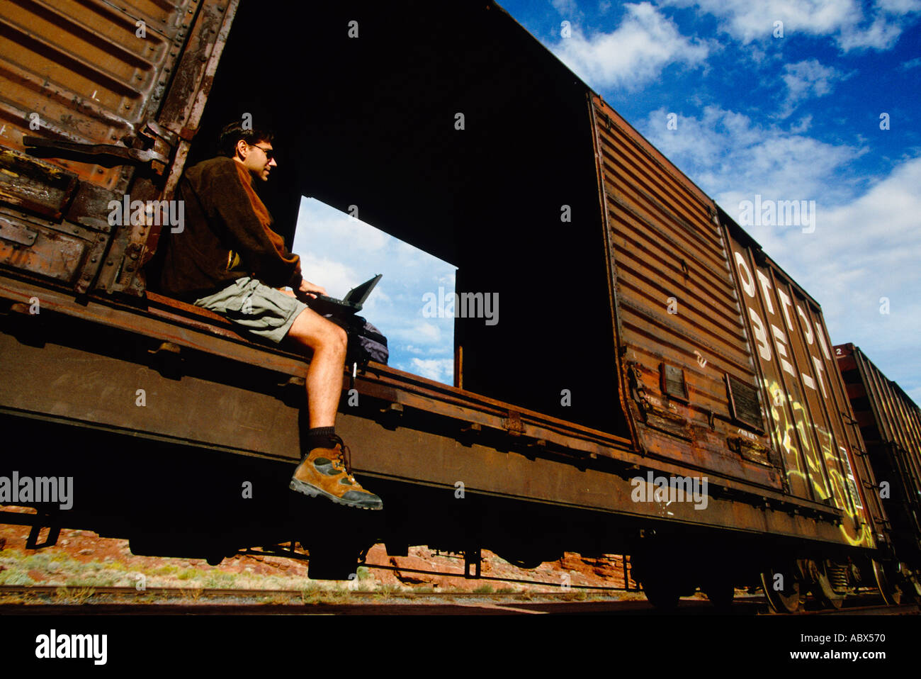 Boxcar hobo hi-res stock photography and images - Alamy