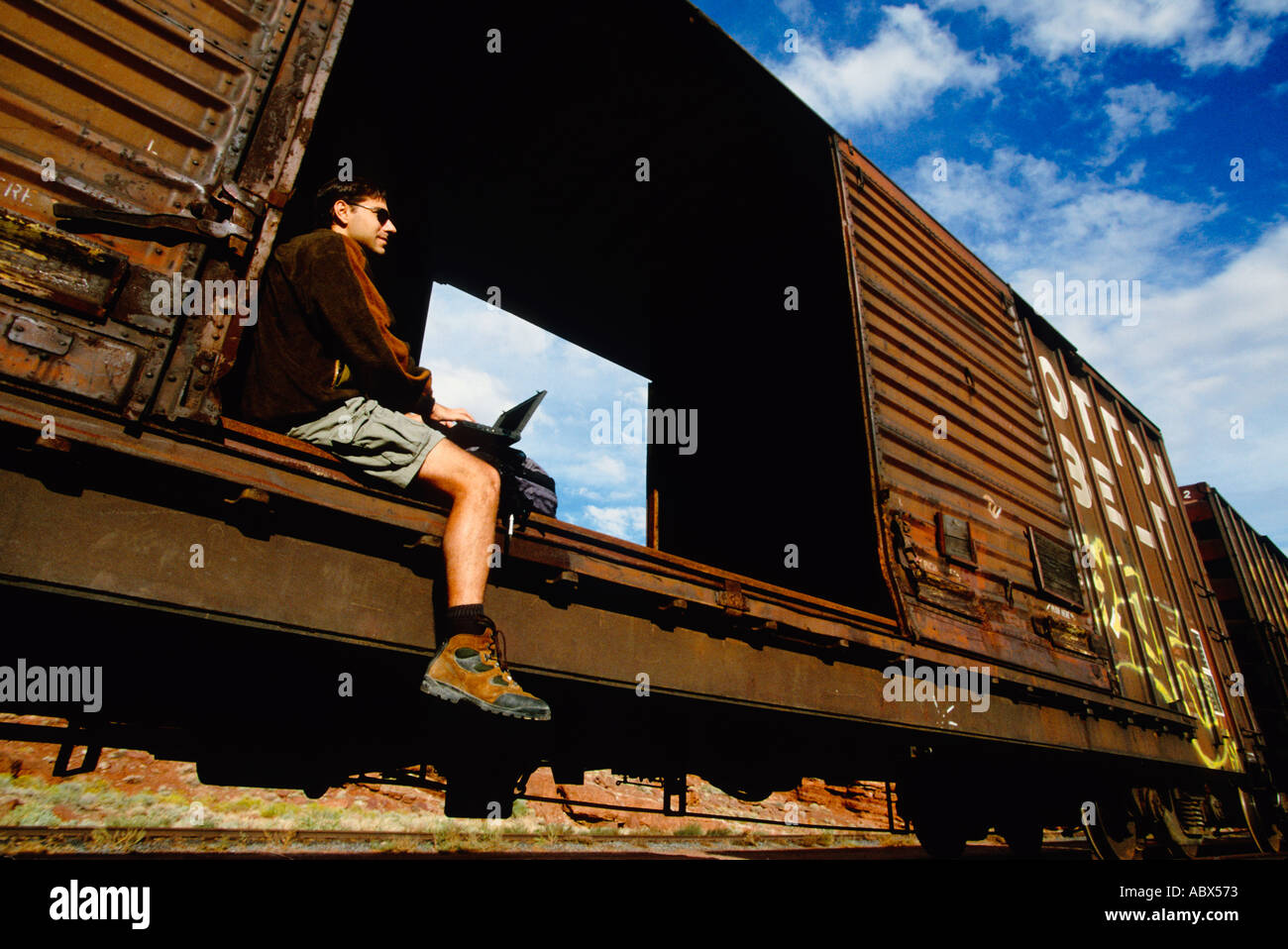 Boxcar hobo hi-res stock photography and images - Alamy