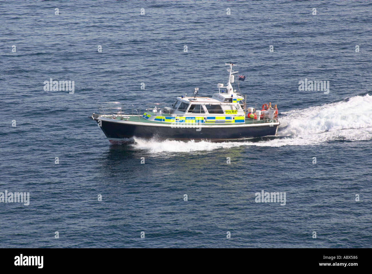 Defence Police Patrol boat at Gibraltar Stock Photo - Alamy