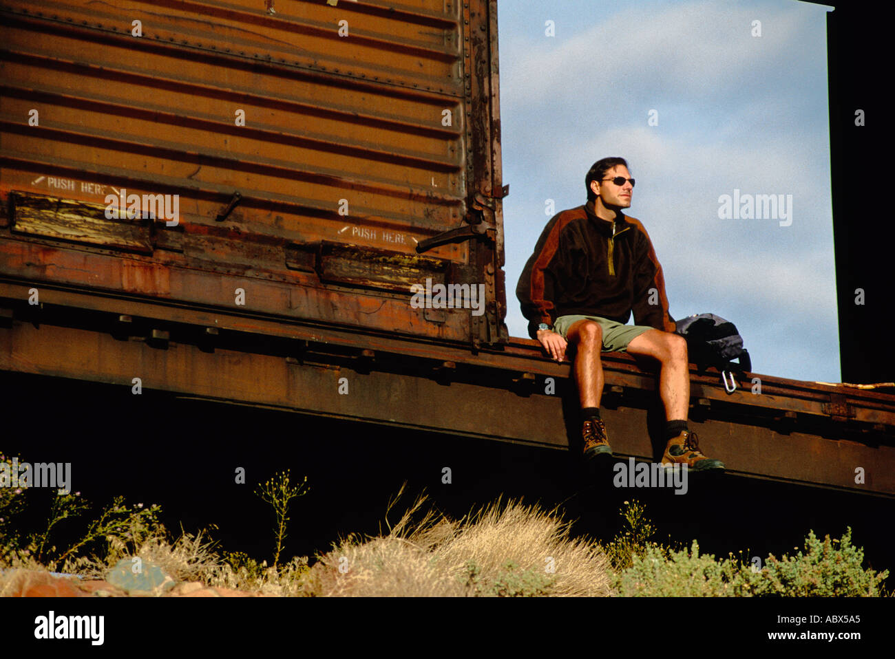 Boxcar hobo hi-res stock photography and images - Alamy