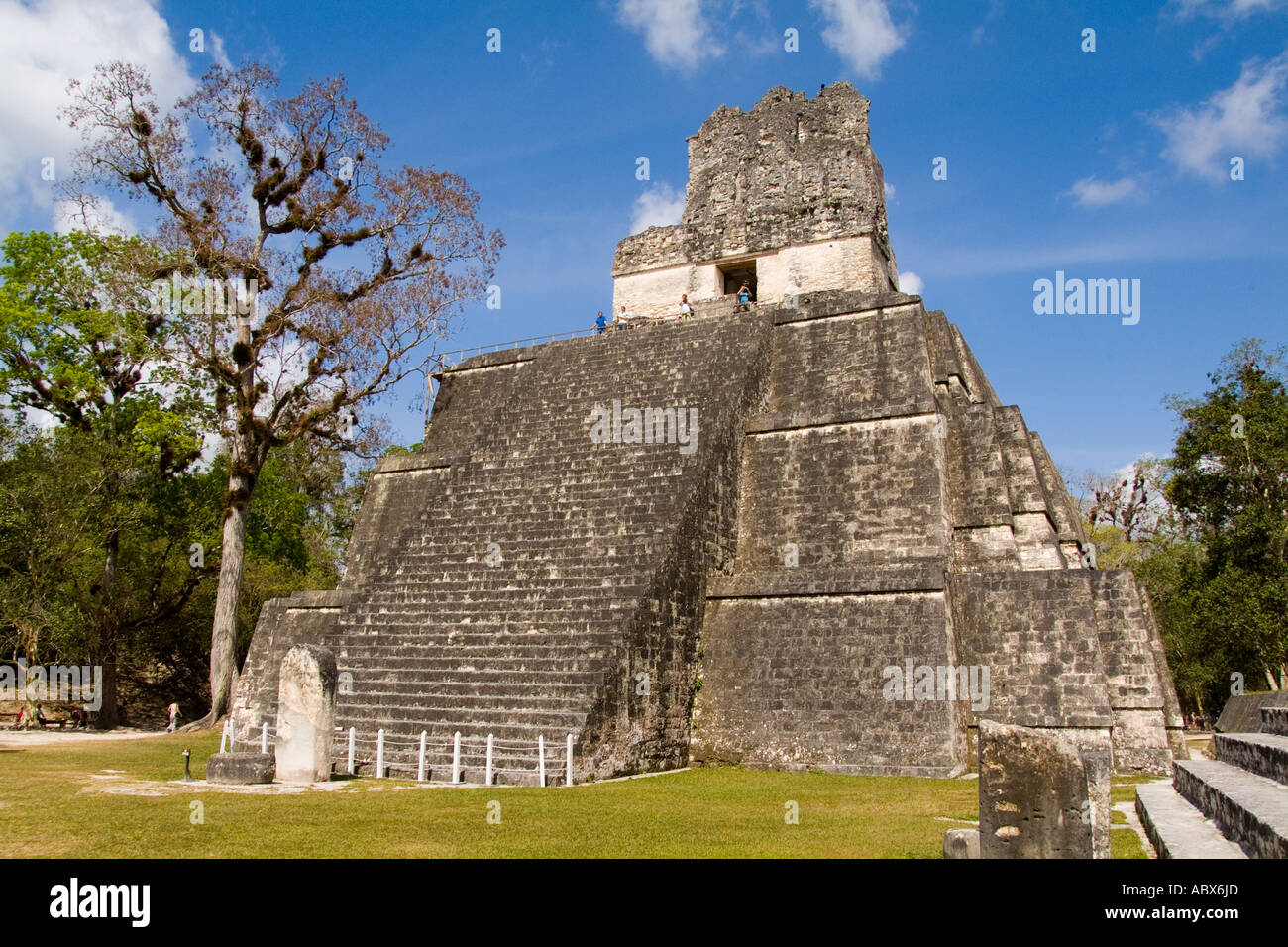 Tower 2 at the famous Mayan Ruins in the Gran Plaza showing the ...