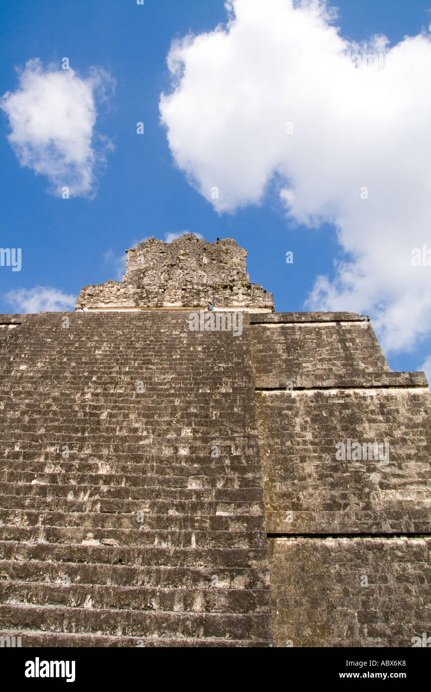 Tower 1 at the famous Mayan Ruins in the Gran Plaza showing the ...