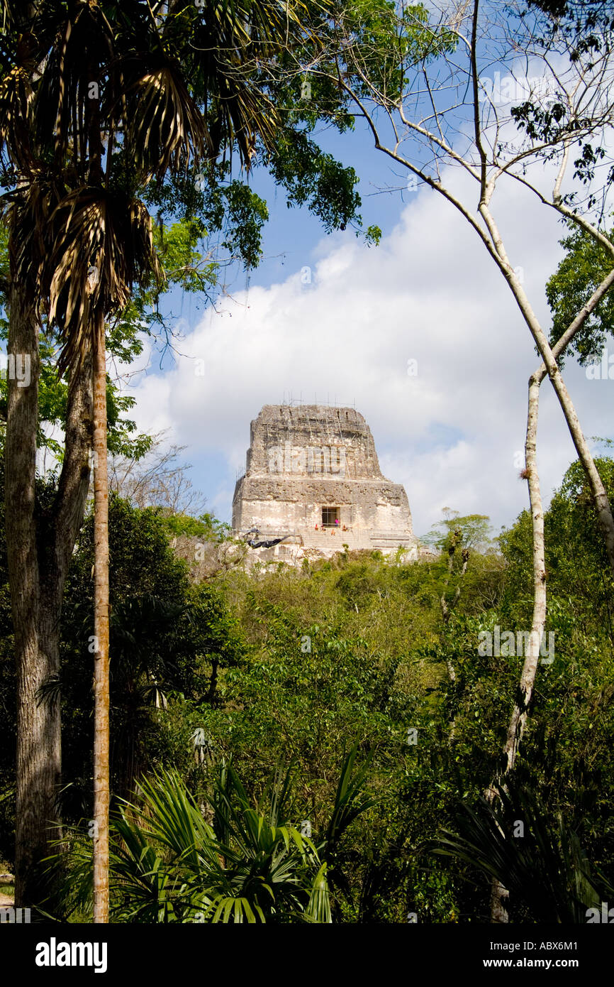 Tower 4 the tallest ruin in the Americas at the famous Mayan Ruins in ...