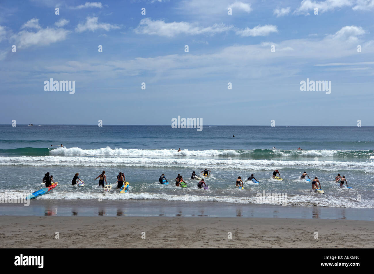 Surf lifesaving at Mount Maunganui Bay of Plenty New Zealand Stock ...