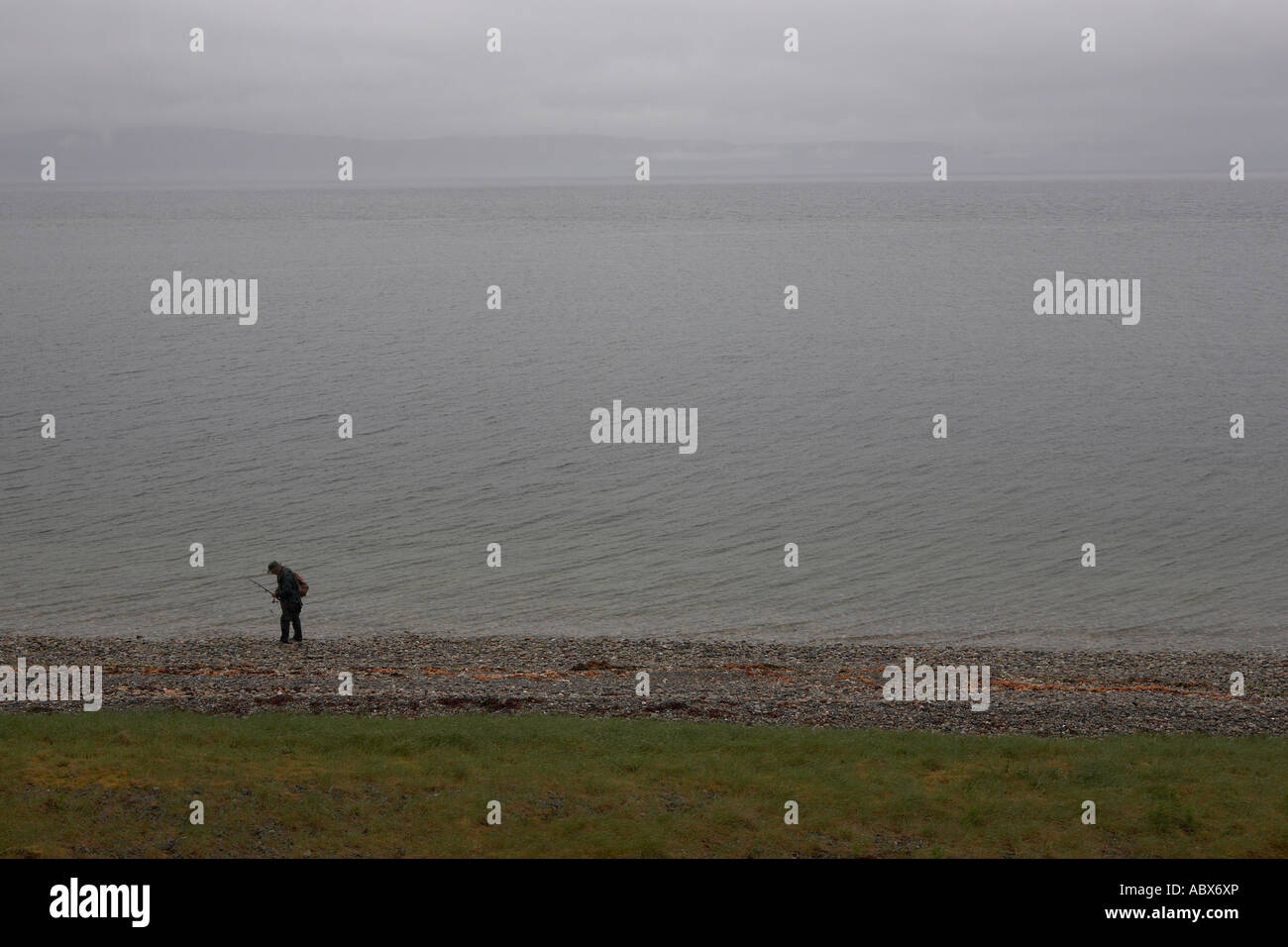 Fisherman on Isle of Arran, Scotland Stock Photo - Alamy