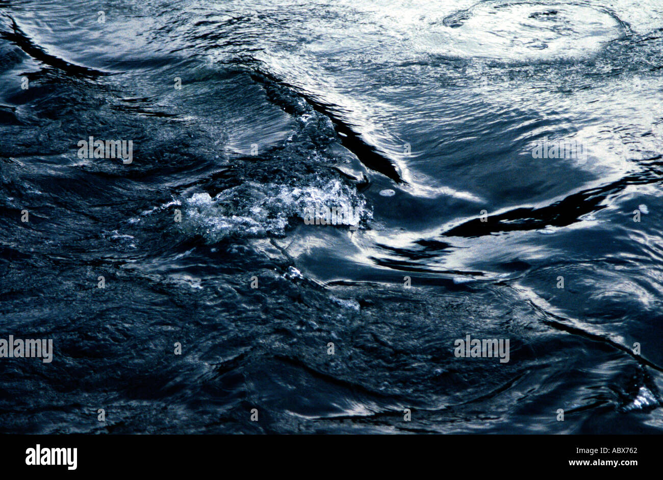 Water pattern a wave on a river surface Stock Photo - Alamy