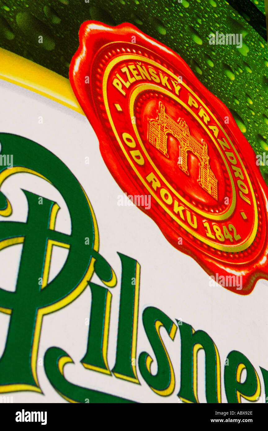 Czech Republic, Czech, Pilsner sign Stock Photo - Alamy