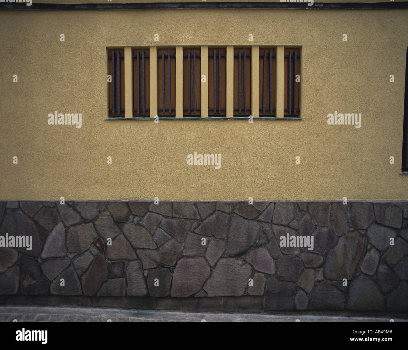 Small window on wall Stock Photo - Alamy