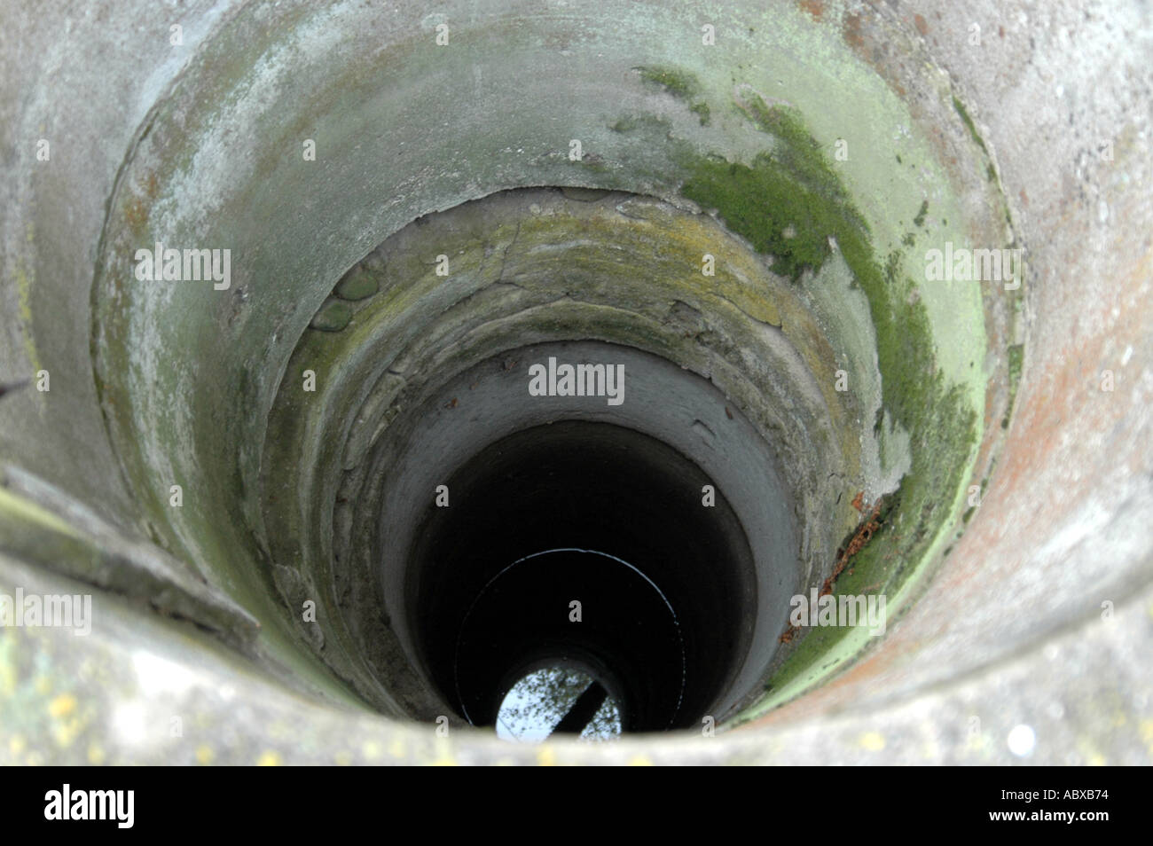 View into the well Stock Photo - Alamy