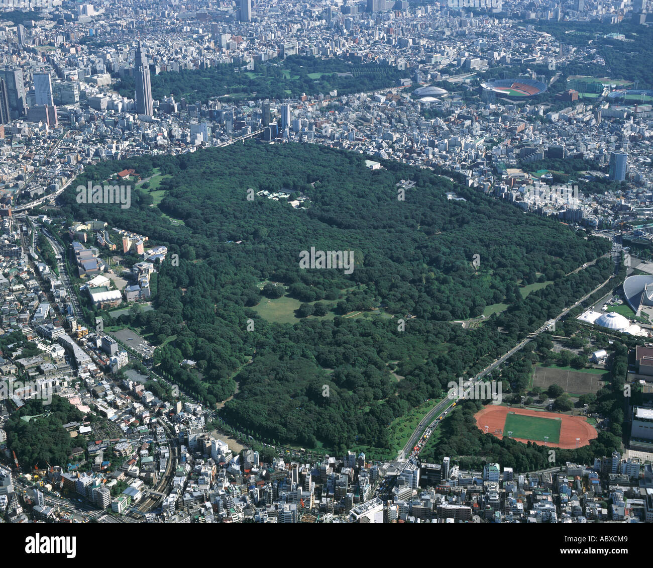 Yoyogi Park Tokyo Aerial High Resolution Stock Photography and Images ...