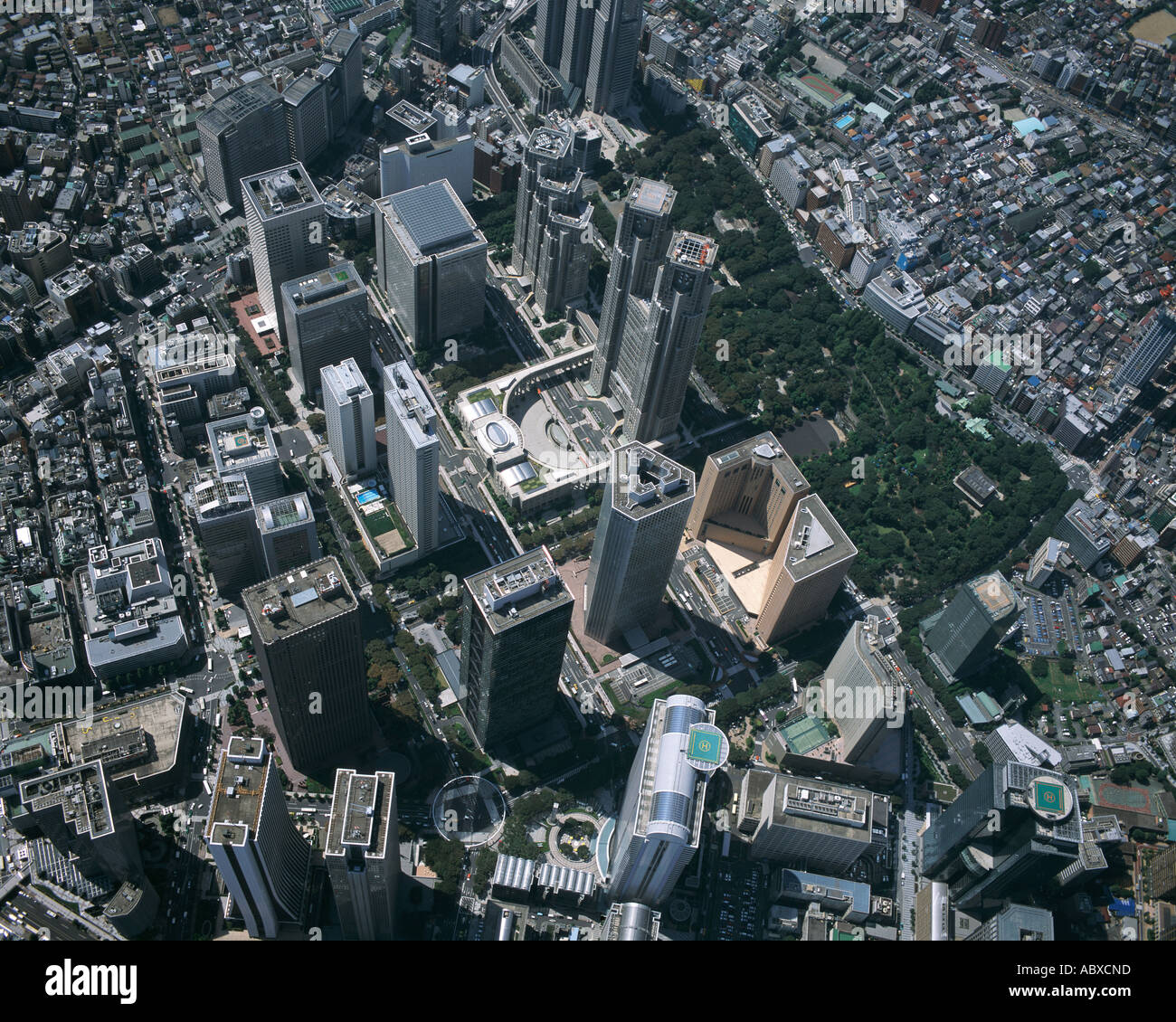 Aerial view of Tokyo Japan Stock Photo - Alamy