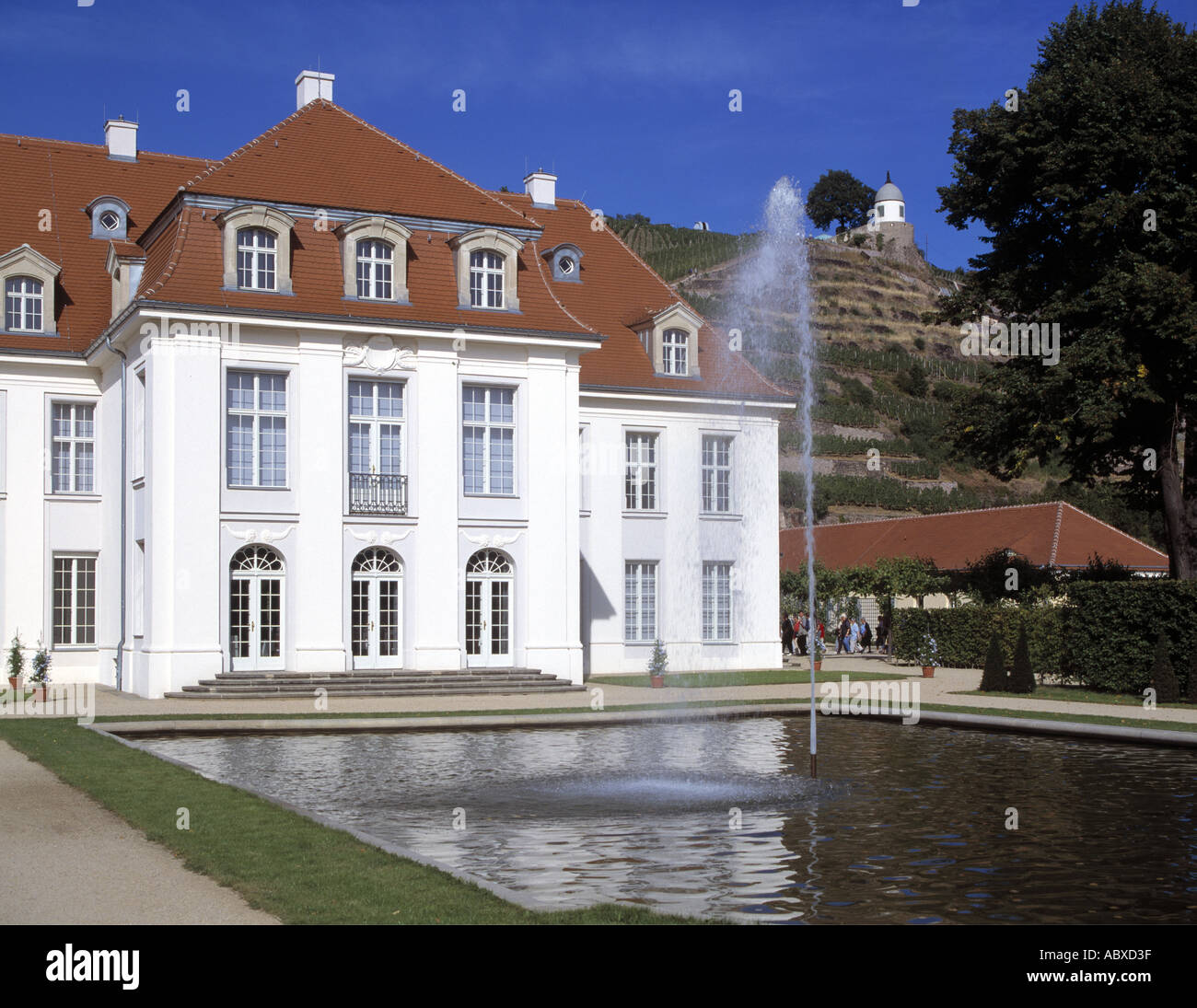 Radebeul, Schloß Wackerbarths Ruh, Jacobsturm Stock Photo - Alamy