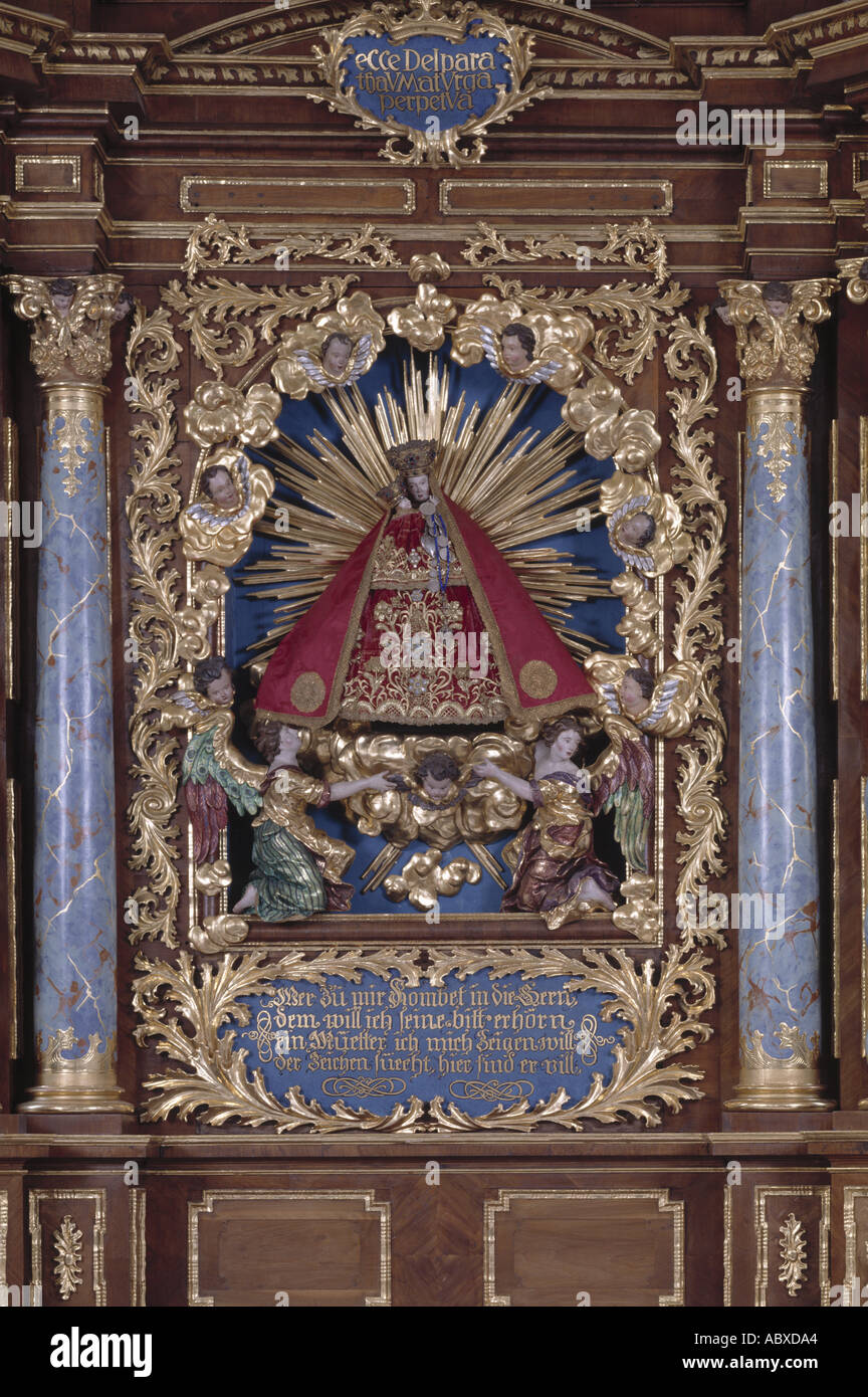 Maria Gern, Wallfahrtskirche, Altarbild Stock Photo - Alamy