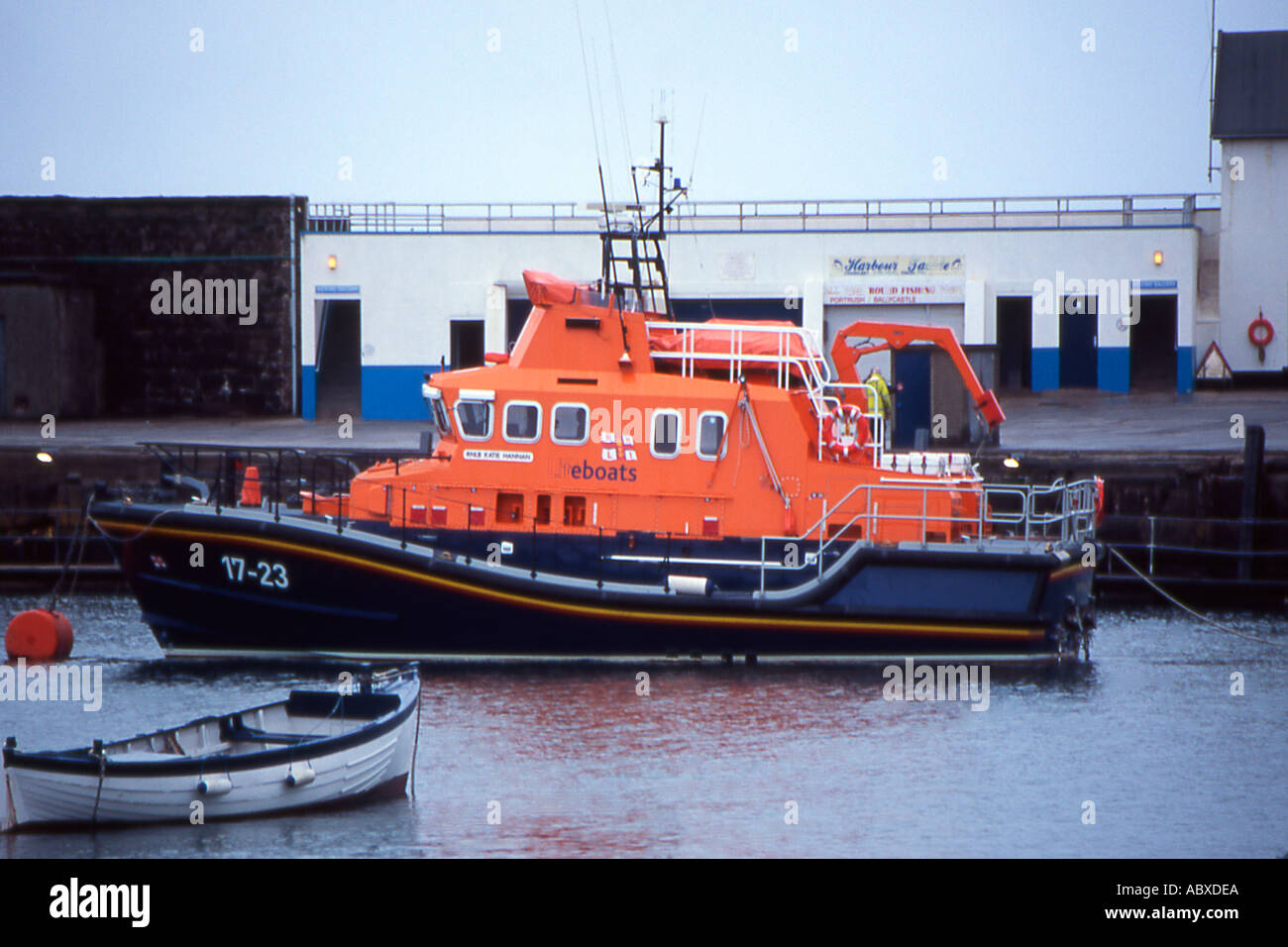 Portrush lifeboat portrush harbour county hi-res stock photography and ...