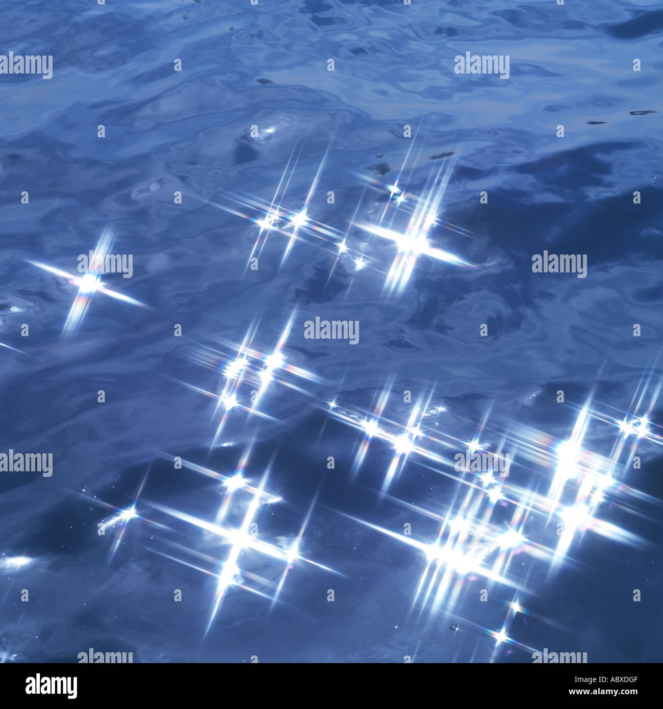 Sunlight reflected on water surface Stock Photo - Alamy