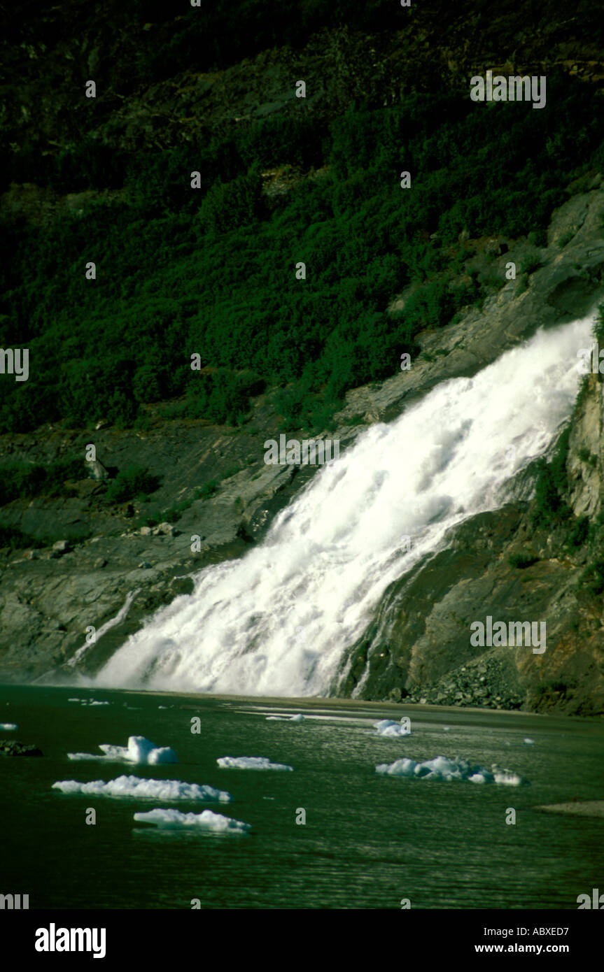 nugget falls mendenhall glacier AK Stock Photo - Alamy