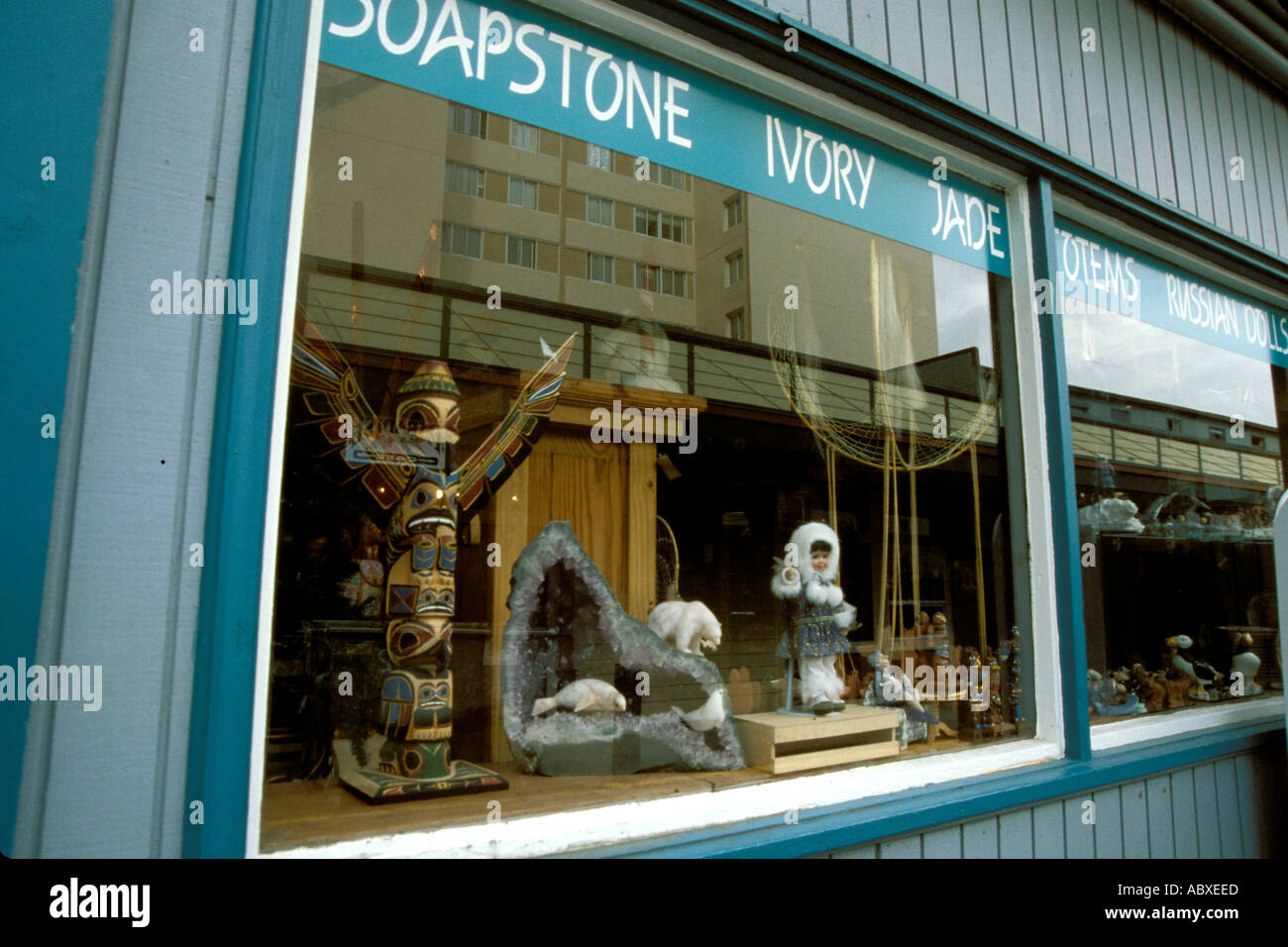 Main downtown shopping area of Juneau Alaska AK Stock Photo - Alamy