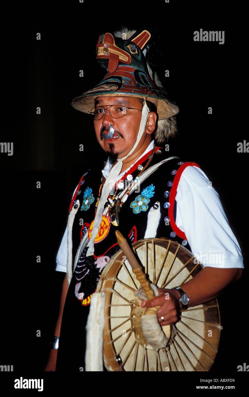 Native American singer drummer and Leader model released in the Tlingit ...