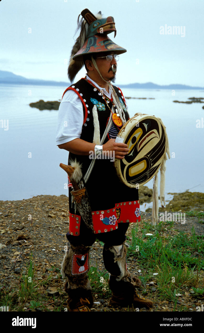 Native American singer drummer and Leader model released in the Tlingit ...