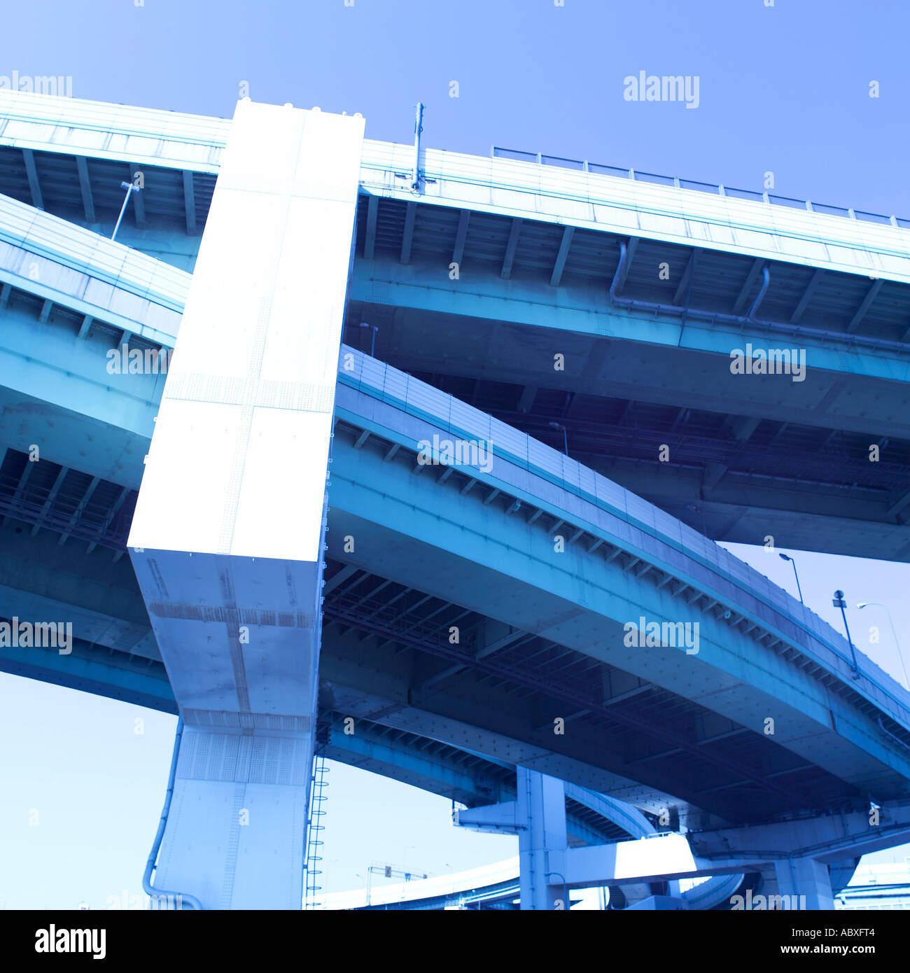 Motorway overpass in Osaka Japan Stock Photo - Alamy